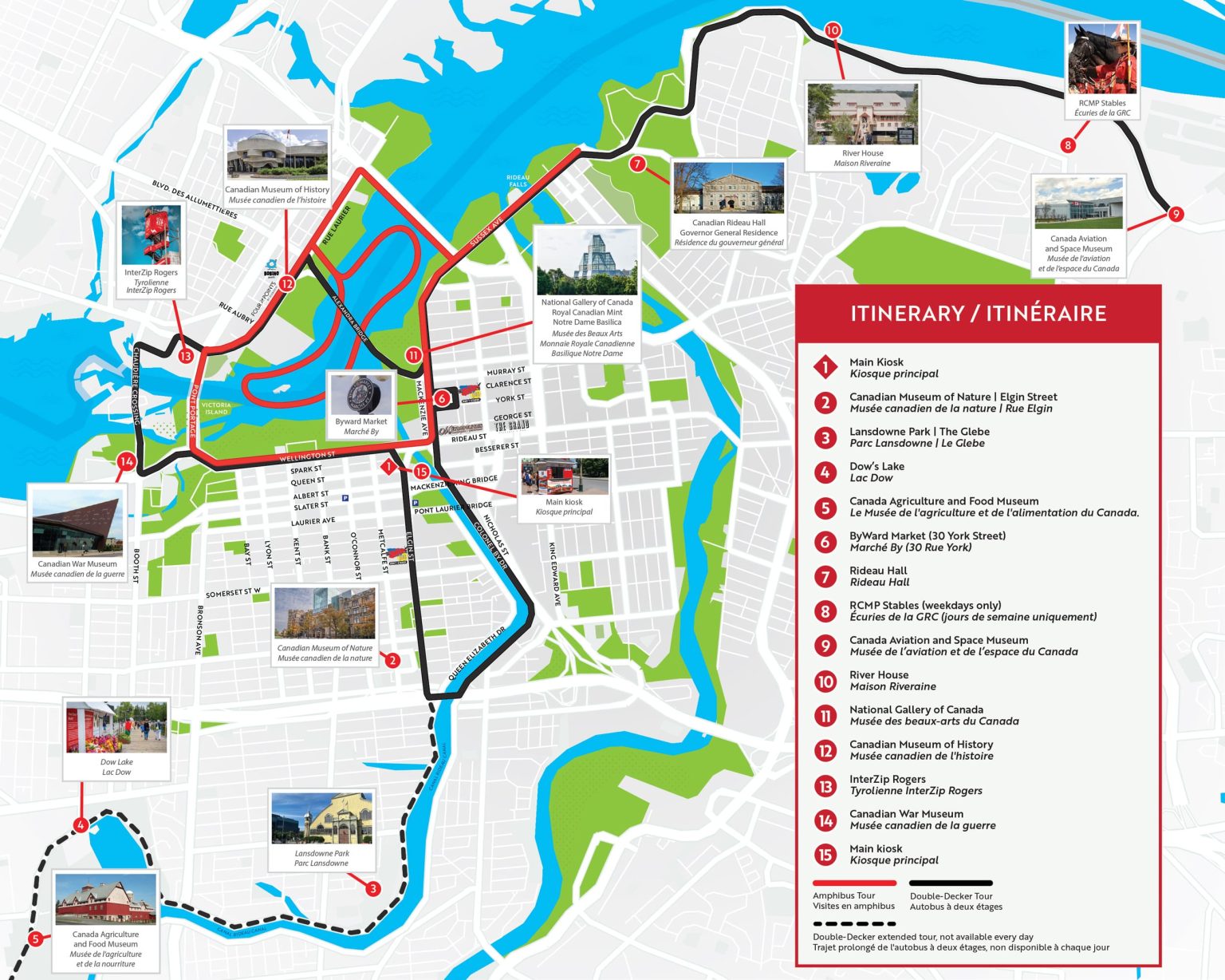 Best Attractions in Ottawa - Map & Schedule - Gray Line Ottawa